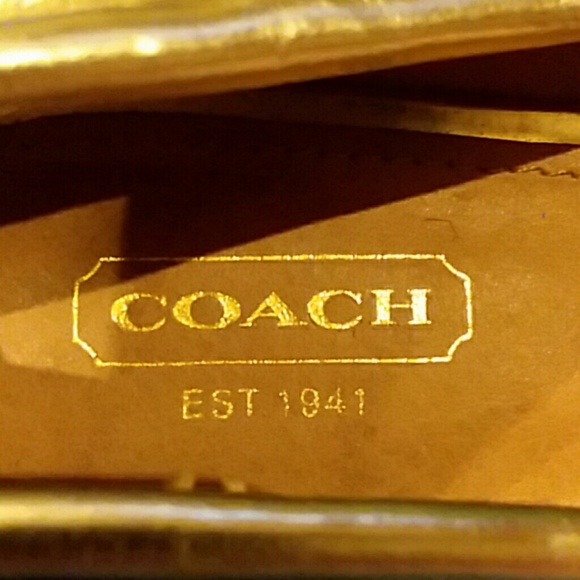 Coach | Shoes | Gold Metallic Coach Loafers | Poshmark